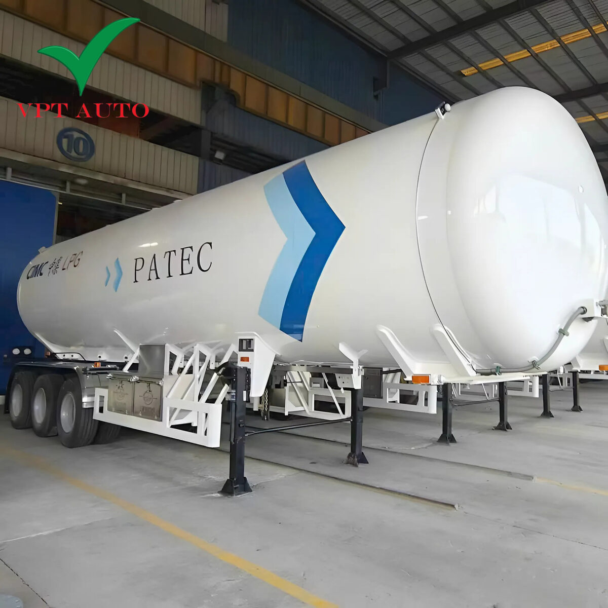 Giới thiệu sơ mi rơ mooc bồn LPG Patec 52 khối chở khí gas mới nhất